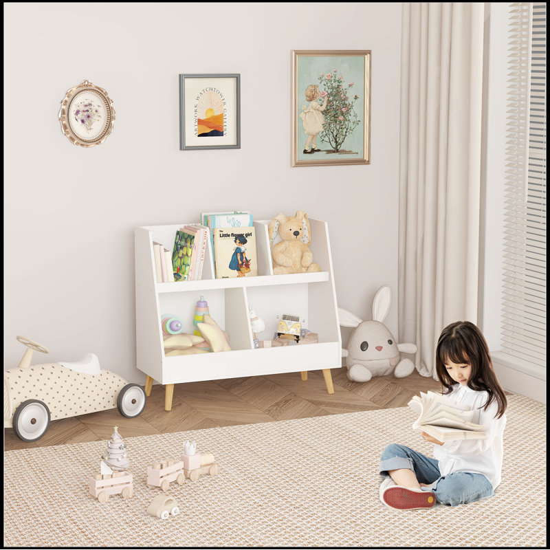 Wooden baby bookshelf store